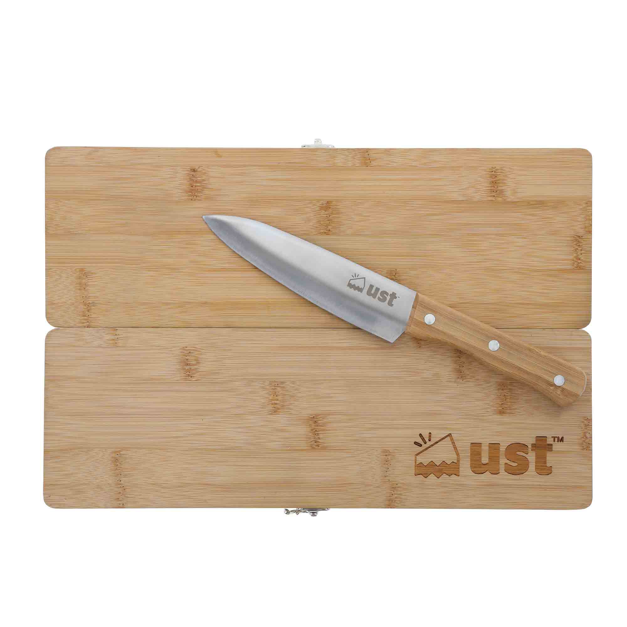 cutting board with knife insert